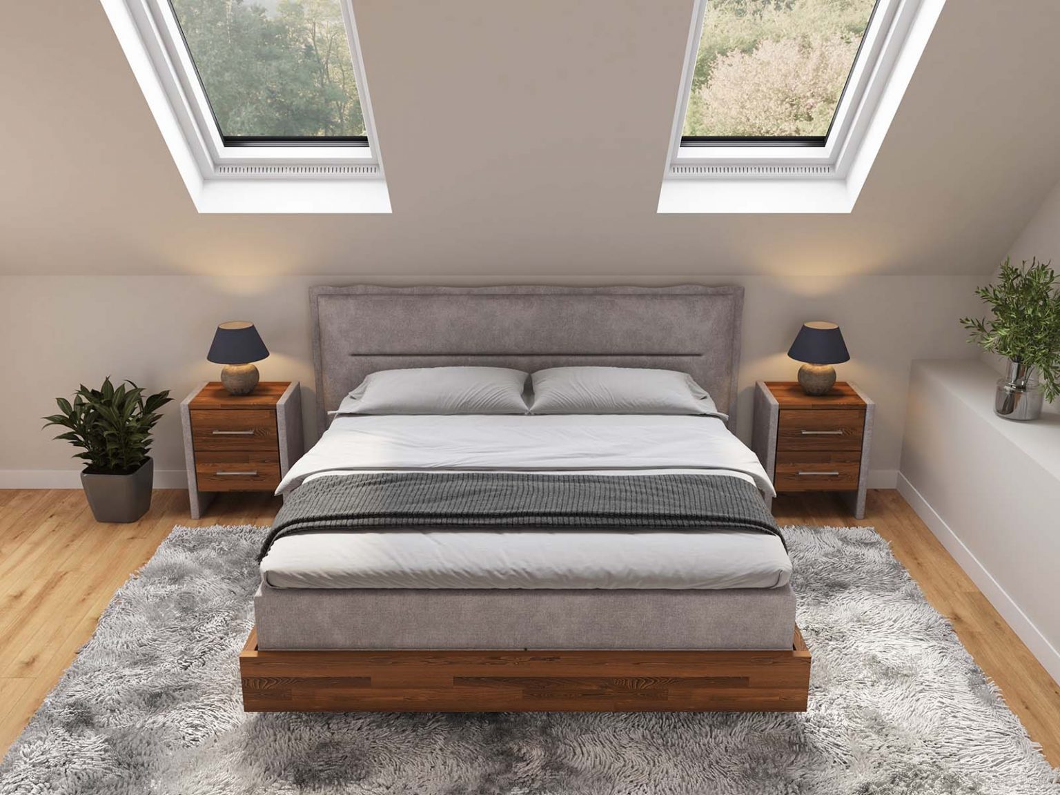 Boxspringbett aus Holz – natürliche Optik & Schlafkomfort